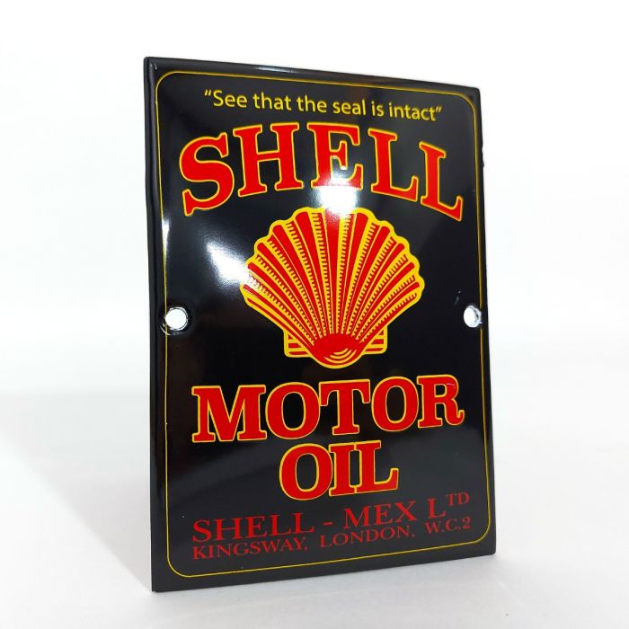 Shell Motor Oil - plaques émaillées (SUPERB)