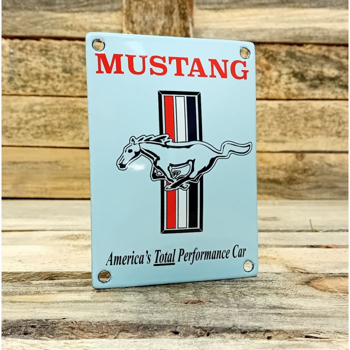 Mustang - plaques émaillées (SUPERB)