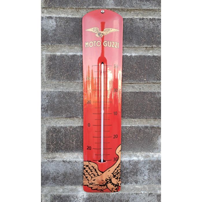 Emaille thermometer Moto Guzzi