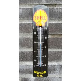 Thermomètre émail Shell motor oil
