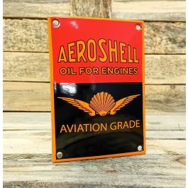 Aeroshell Aviation Grade - plaques émaillées (SUPERB)