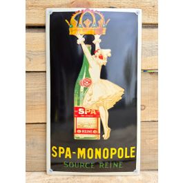 Plaque émaillée Spa-Monopole source reine
